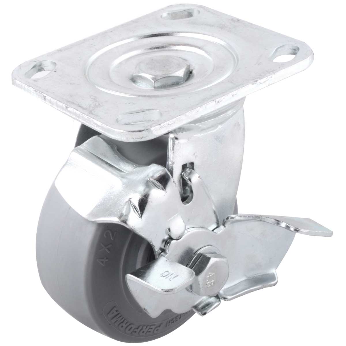 RODAJA GIRATORIA CON FRENO LATERAL RUEDA DE HULE PERFORMA – Perisur ...